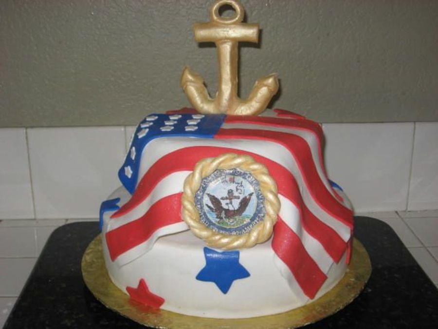Navy Cake - CakeCentral.com