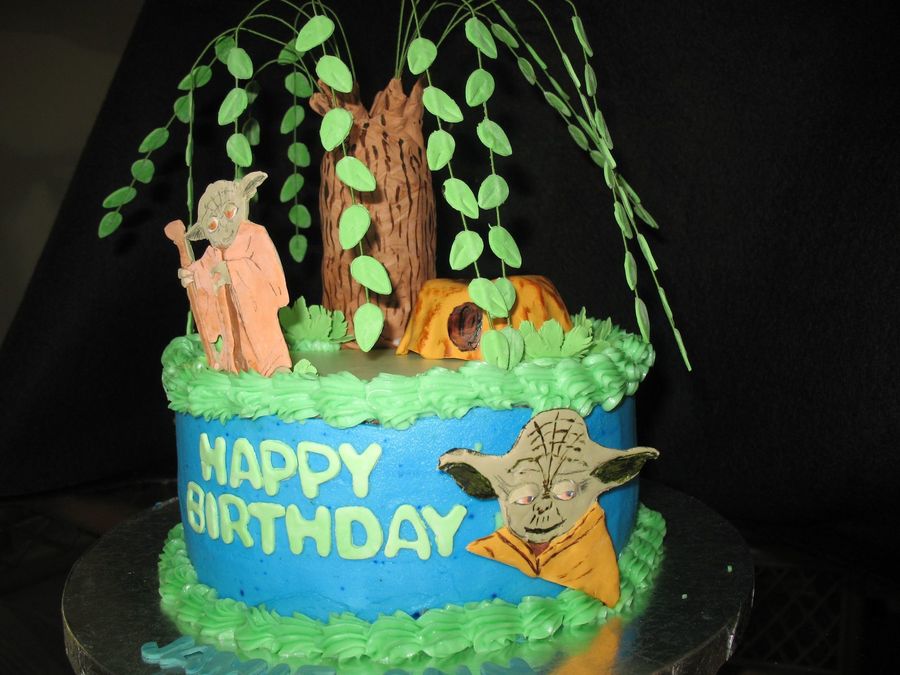 Yoda Birthday Cake - CakeCentral.com