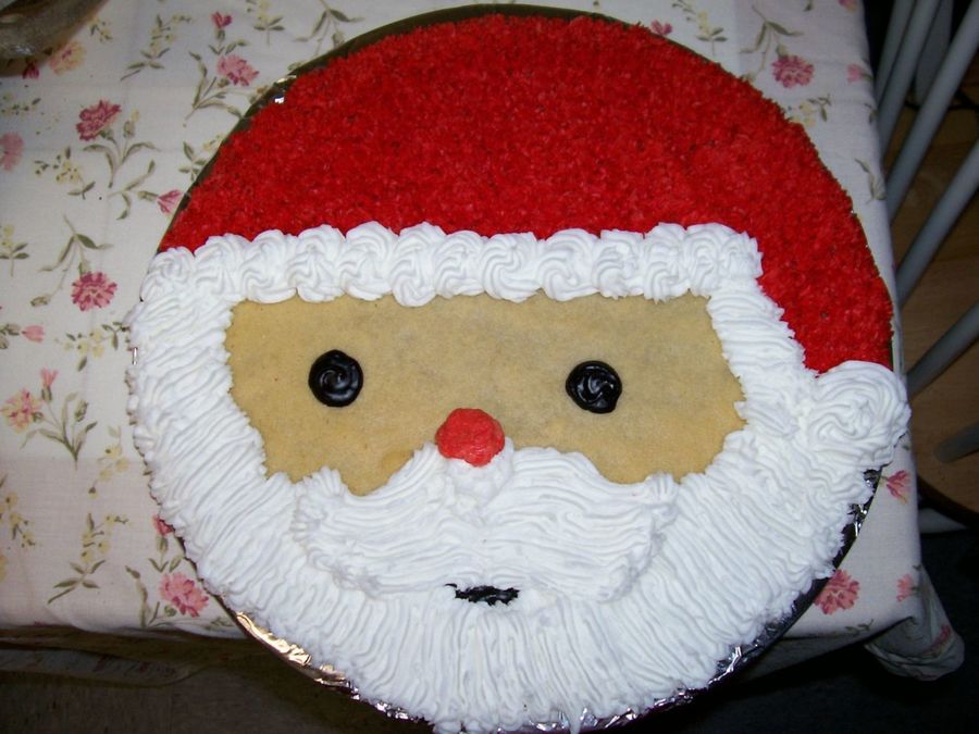 Santa Cookie Cake - CakeCentral.com