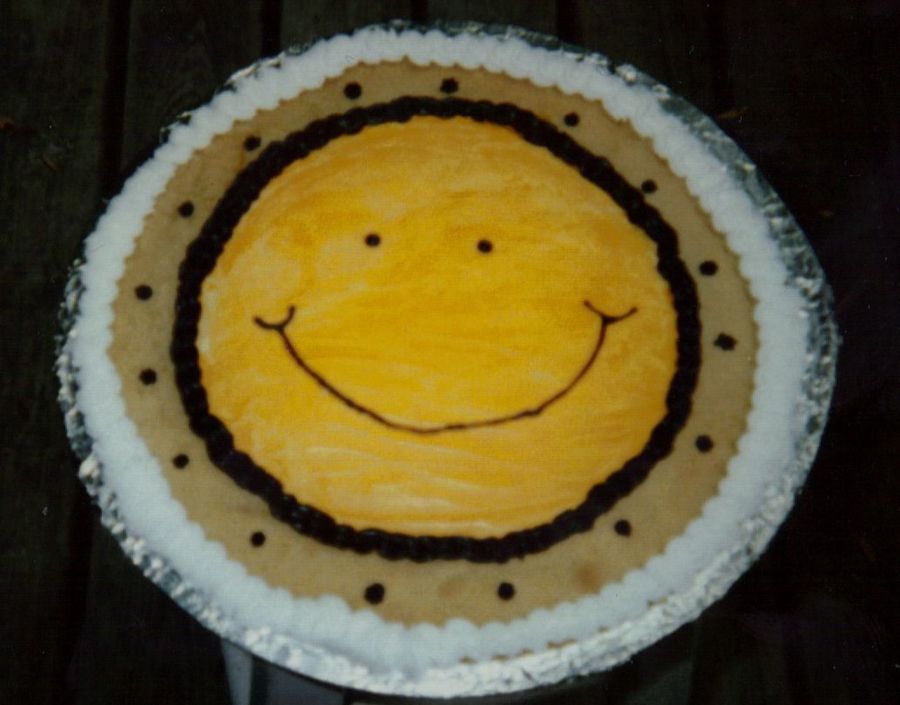 Smiley Face Cookie Cake - CakeCentral.com
