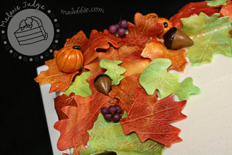Fall Sheet Cake - CakeCentral.com