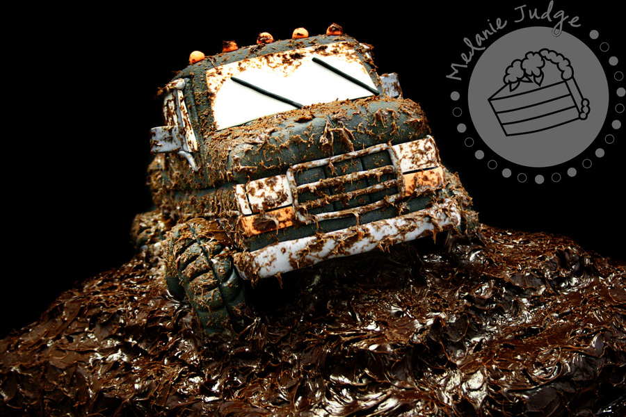 Mudding Truck 3-D Cake - CakeCentral.com