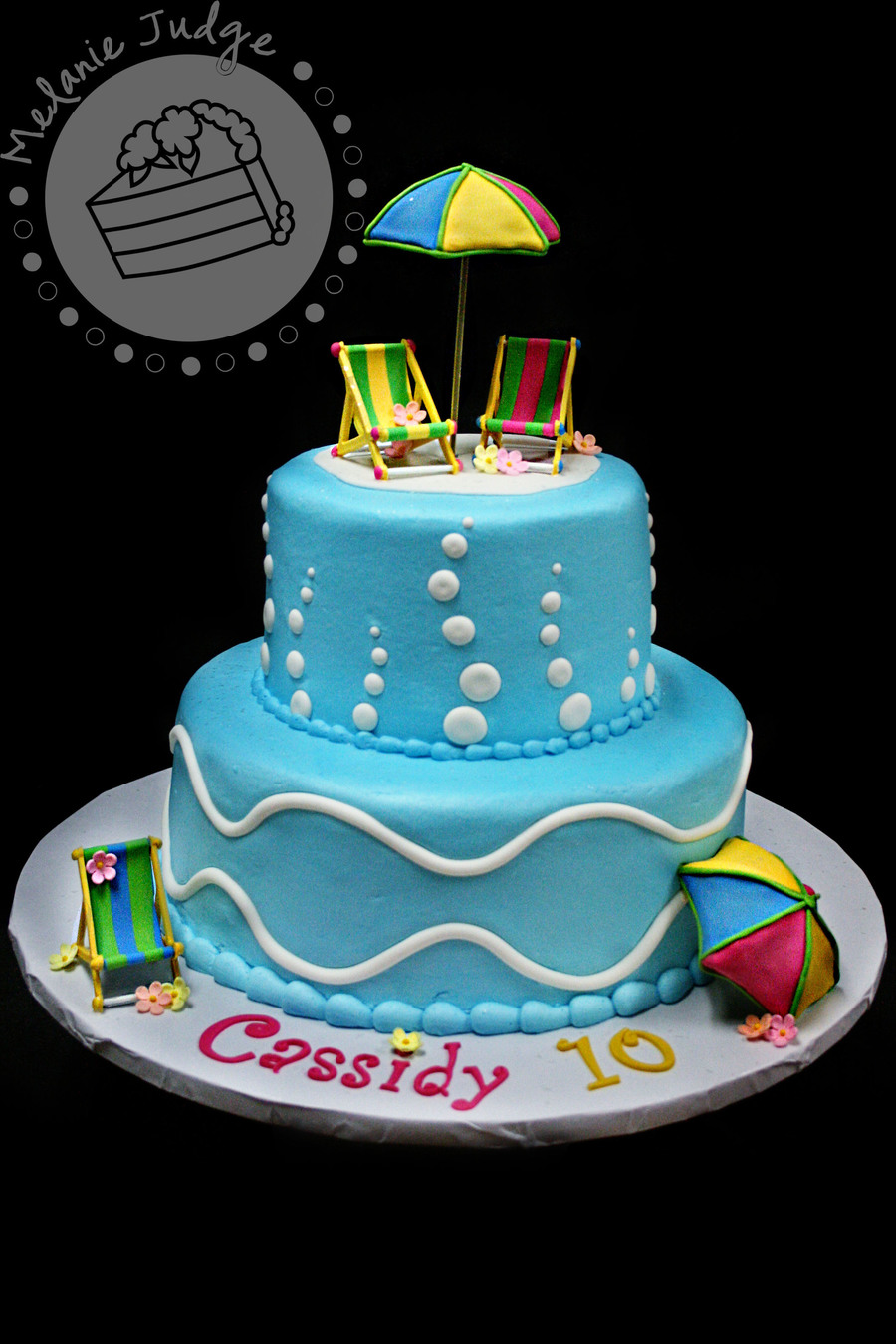 Pool Party Cake - CakeCentral.com