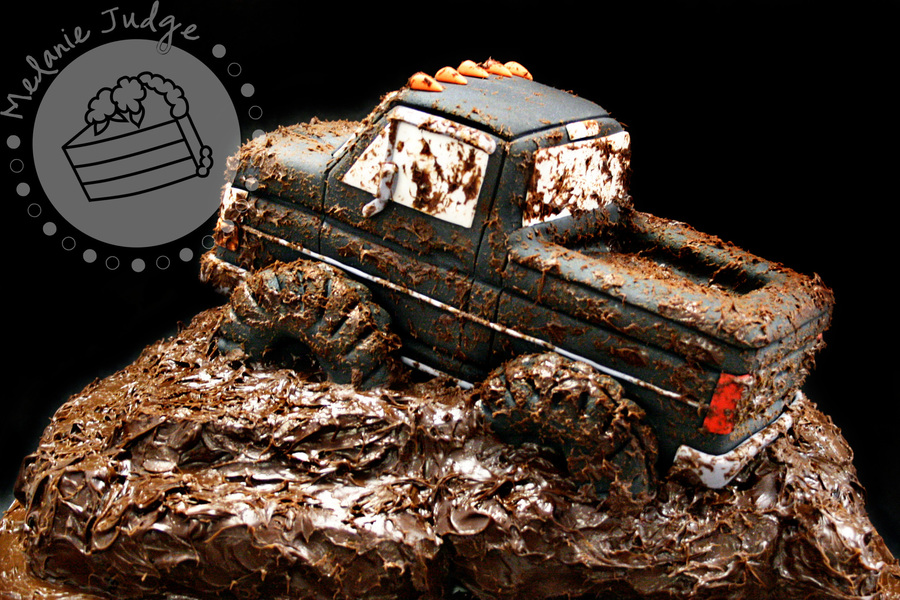 Mudding Truck 3-D Cake - CakeCentral.com