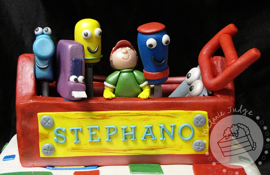 Handy Manny Toolbox Cake - CakeCentral.com