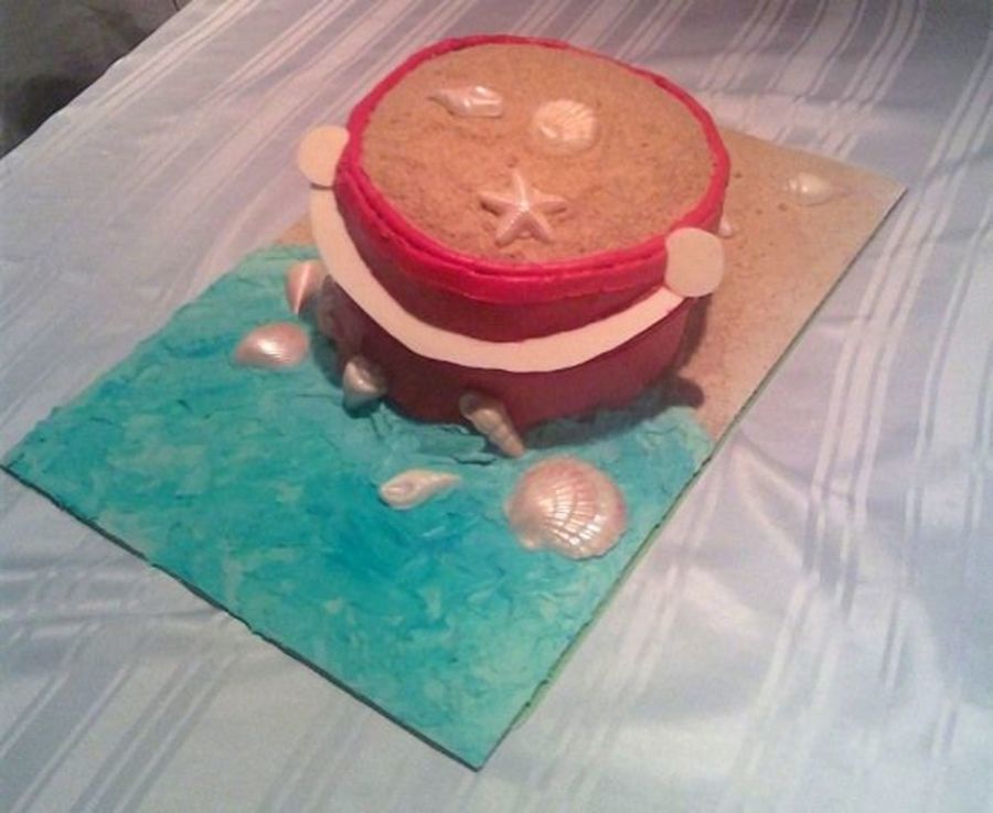 Sand Bucket Beach Cake - CakeCentral.com