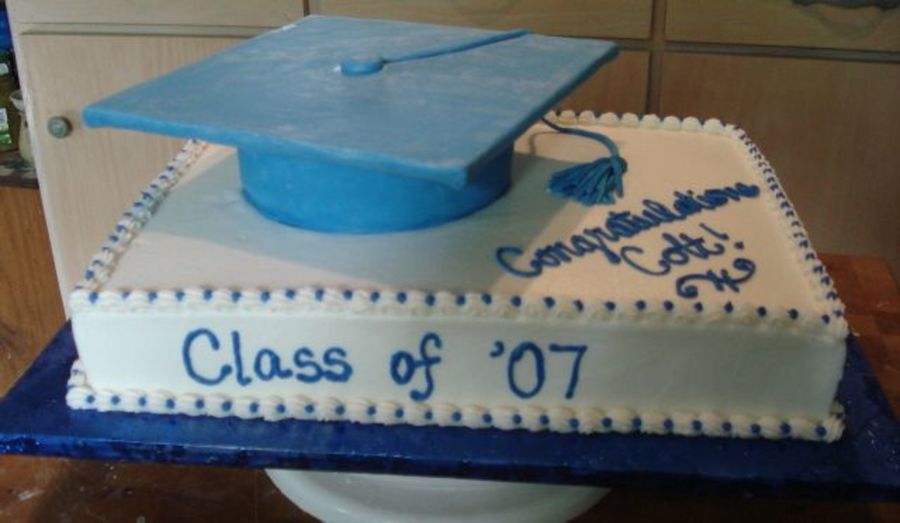 Graduation Cap Cake - CakeCentral.com