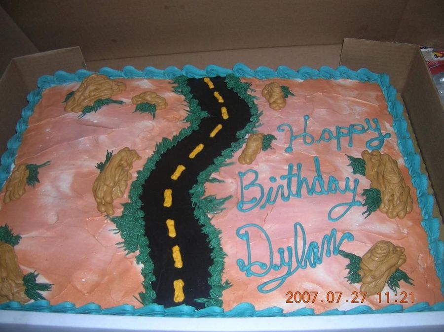 Road Birthday Cake - CakeCentral.com