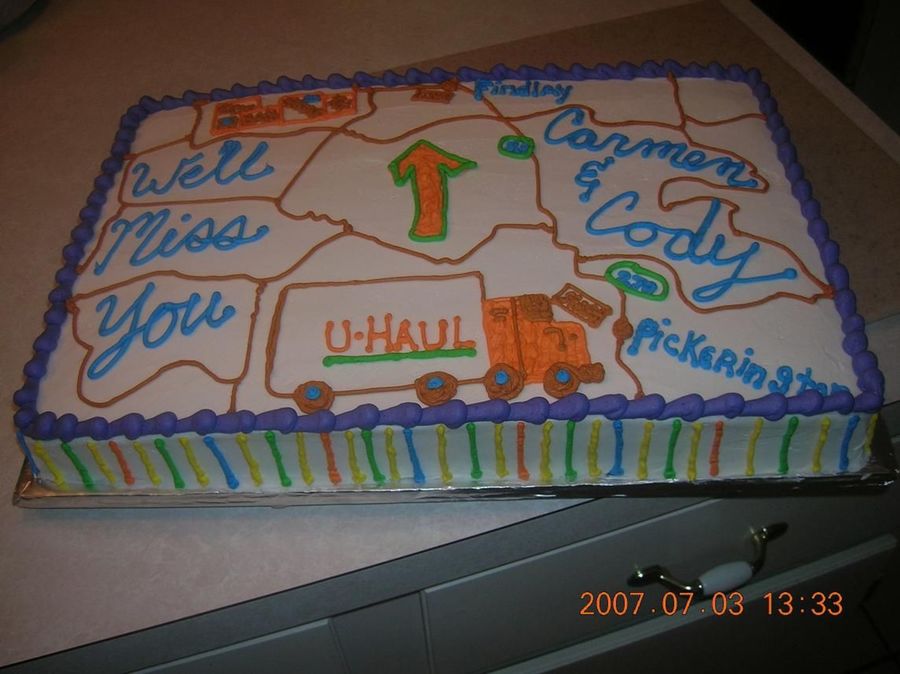 Moving Truck Cake - CakeCentral.com