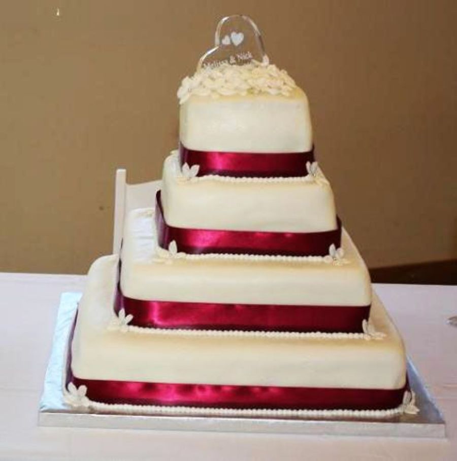 Second Wedding Cake - CakeCentral.com