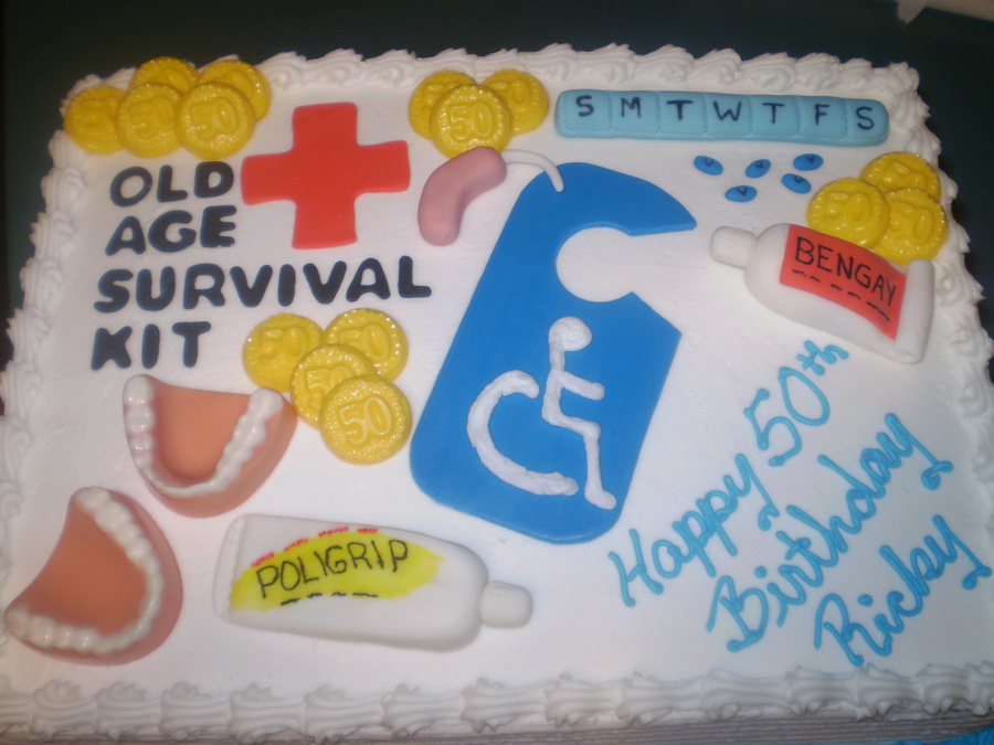 Old Age Survival Kit - CakeCentral.com