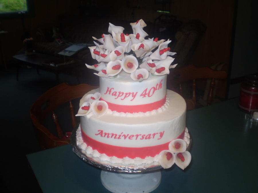 Ruby Anniversary - CakeCentral.com