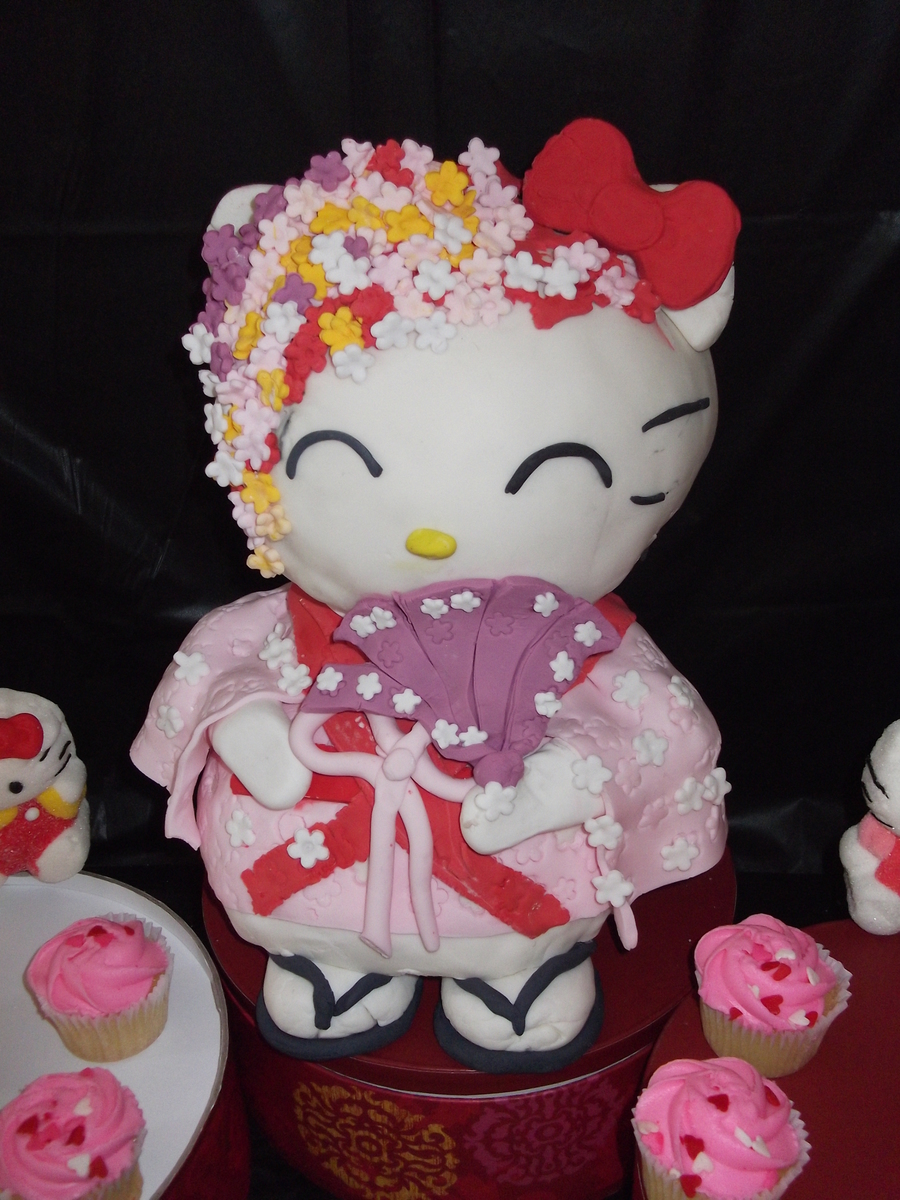 Kimono Hello Kitty - CakeCentral.com