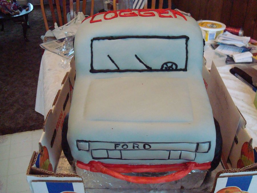 50 Th Birthday Truck Cake - CakeCentral.com