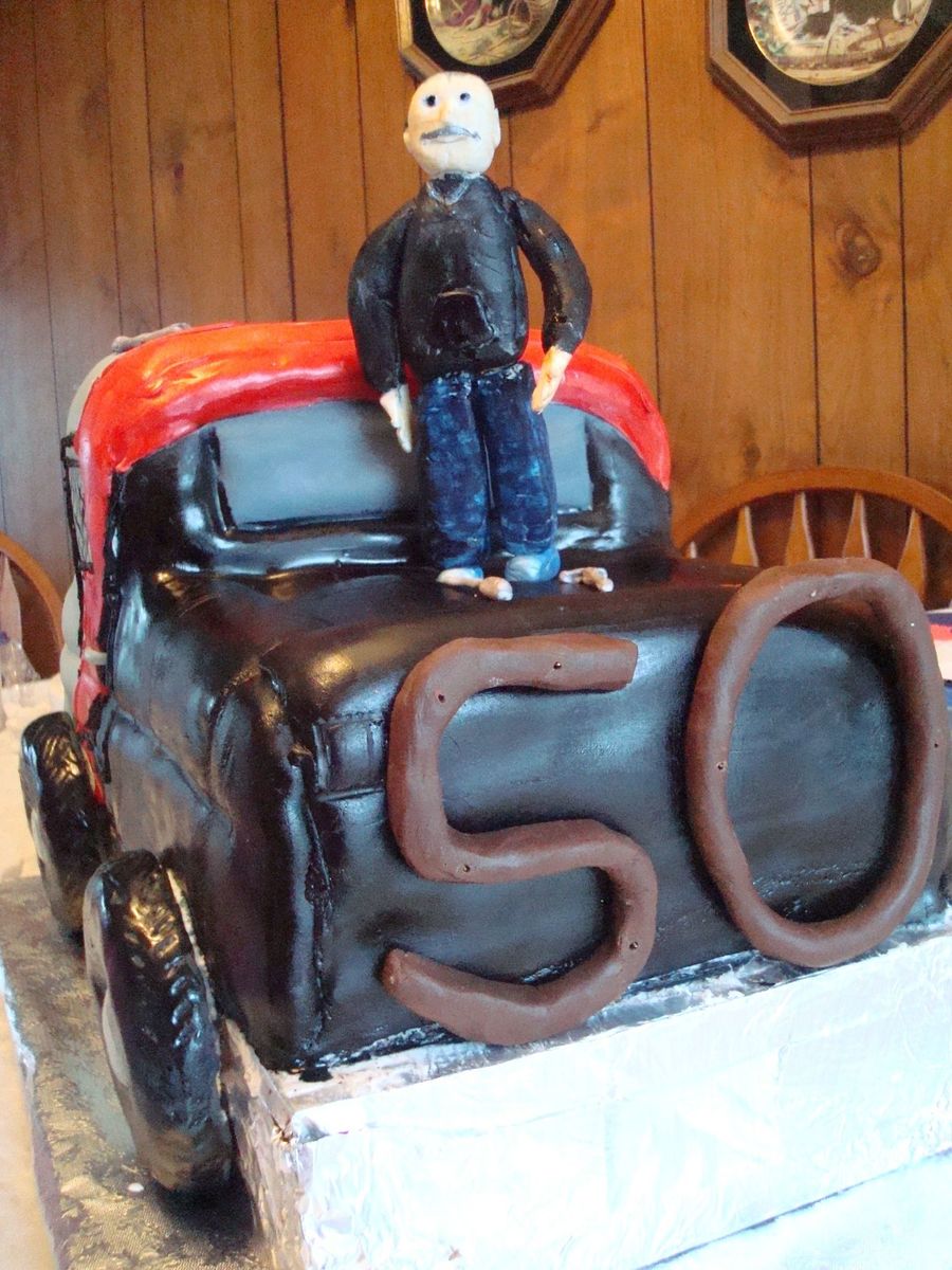 50 Th Birthday Truck Cake - CakeCentral.com