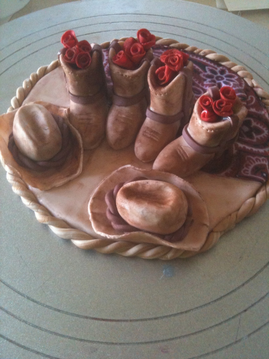 Topper For Cowboy Wedding - CakeCentral.com