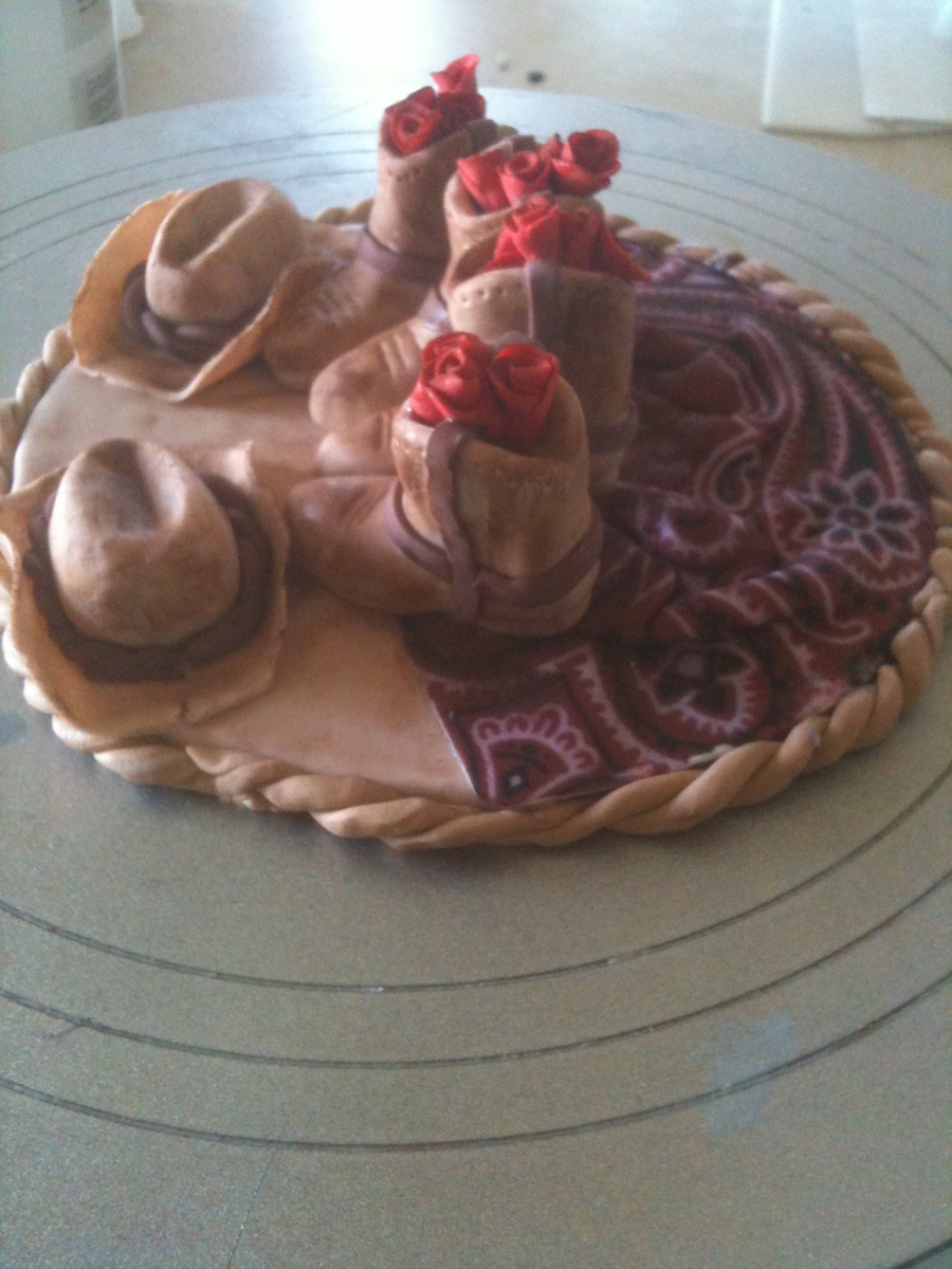 Topper For Cowboy Wedding - CakeCentral.com