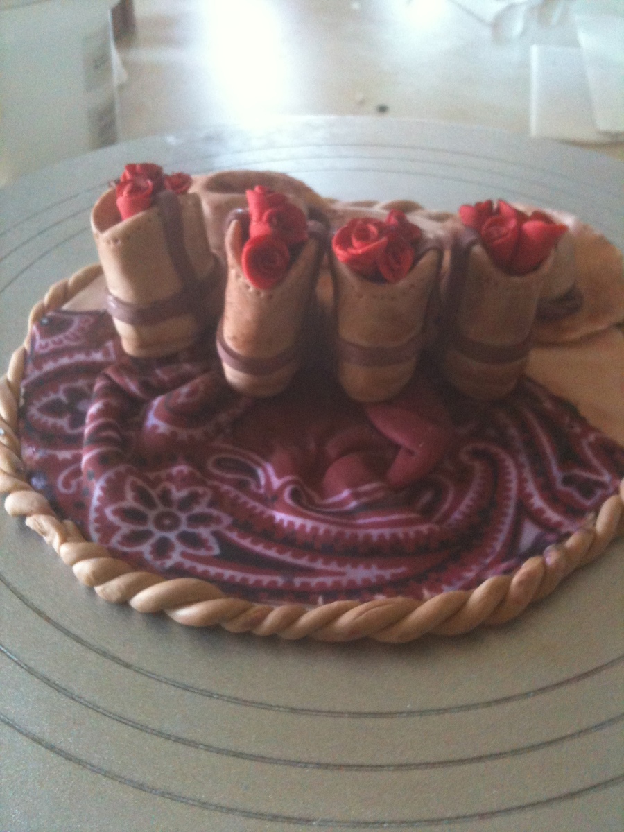 Topper For Cowboy Wedding - CakeCentral.com