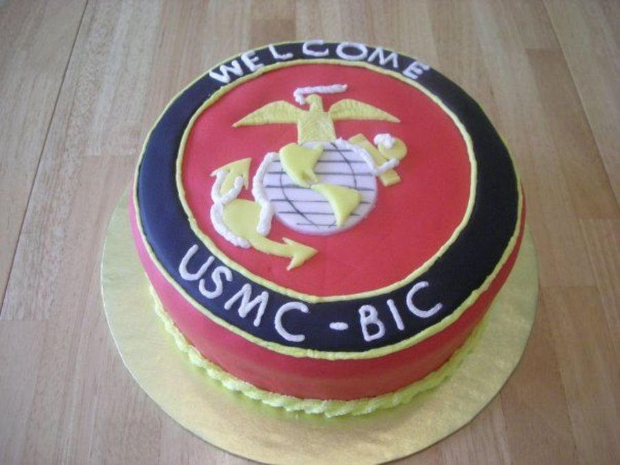 Usmc-Bic Welcome Cake - CakeCentral.com