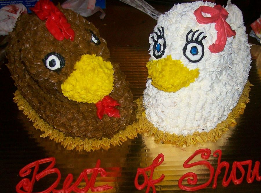 Rooster And Hen Grooms Cake - CakeCentral.com