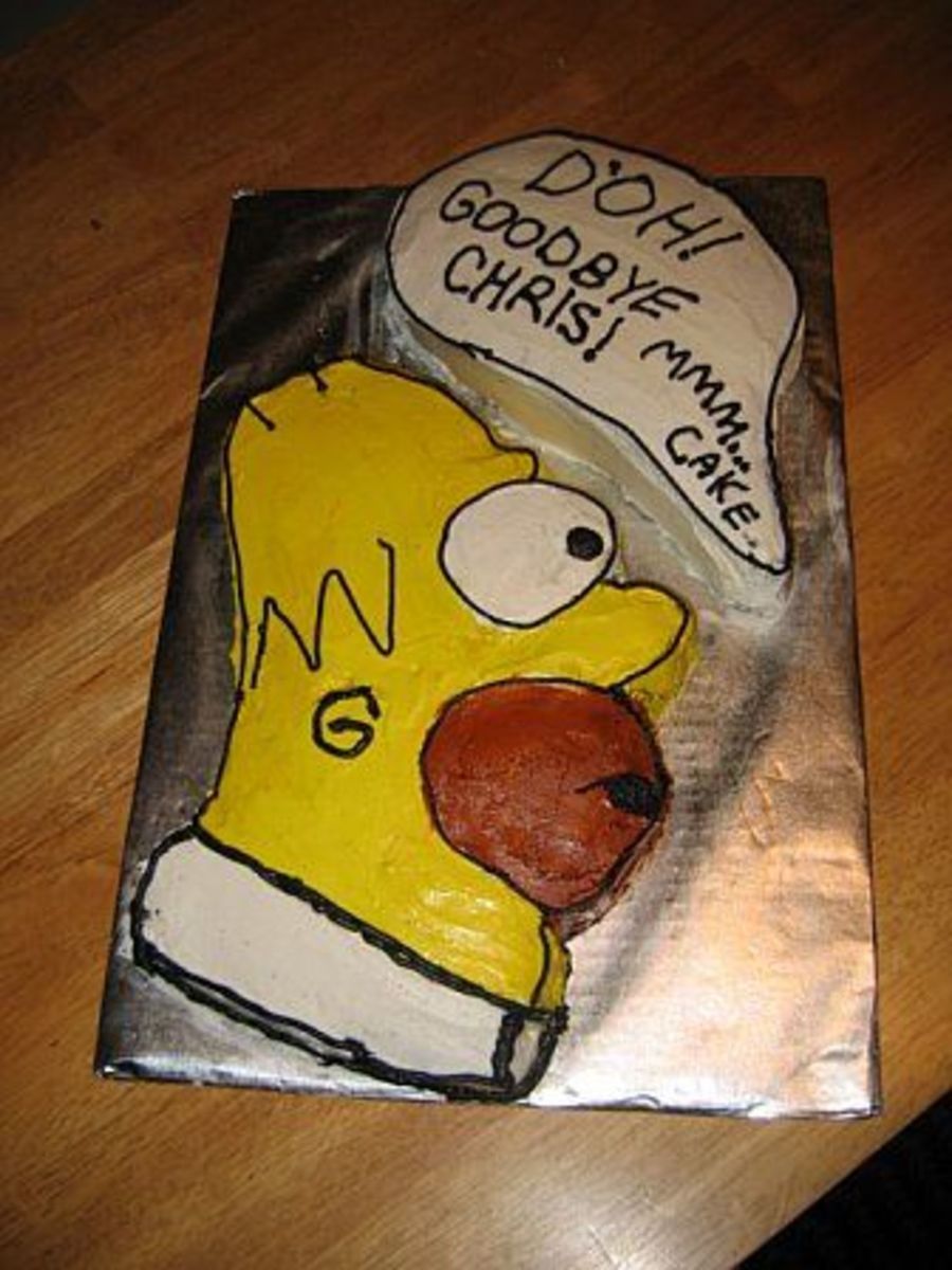 Homer Simpson Cake - CakeCentral.com