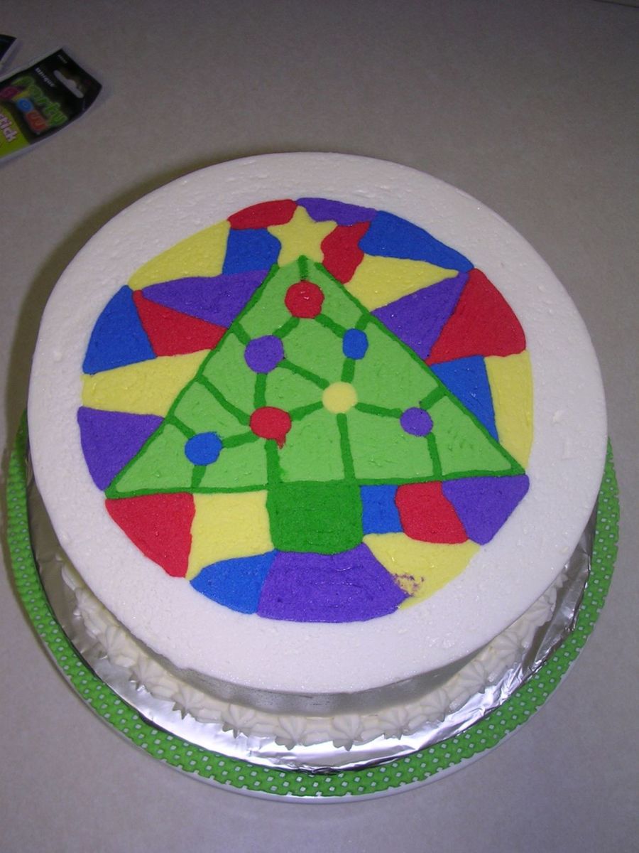 Christmas Tree Mosaic - CakeCentral.com