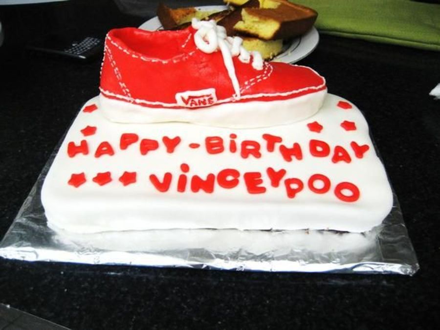 Vans Shoe Birthday Cake - CakeCentral.com