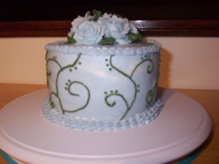 Blue Roses - CakeCentral.com