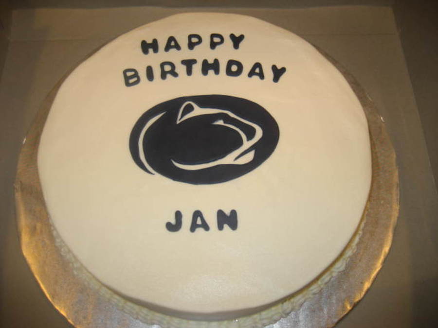 Penn State Birthday Cake - CakeCentral.com