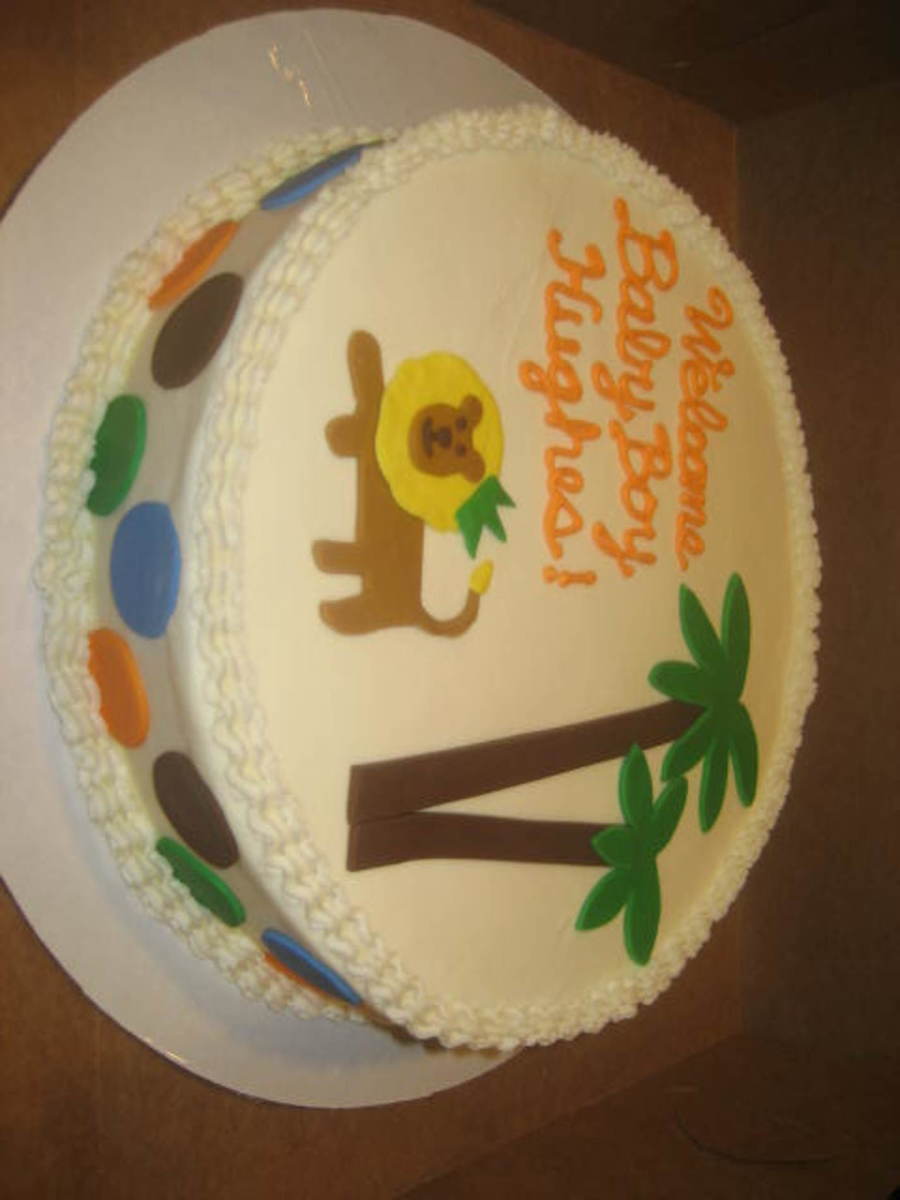 Little Lion Baby Shower Cake - CakeCentral.com
