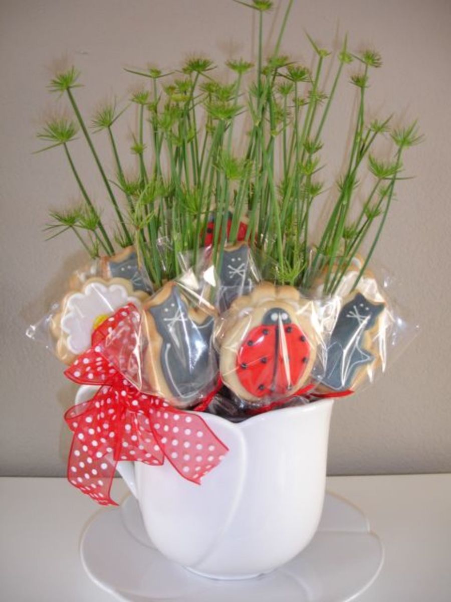 Birthday Cookie/plant Bouquet - CakeCentral.com