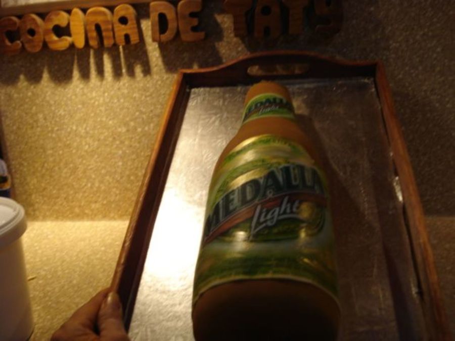 Medalla Light Beer Bottle - CakeCentral.com