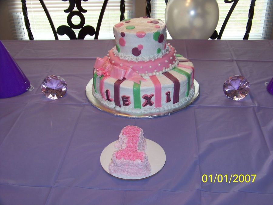 Lexi First Birthday Cake - CakeCentral.com