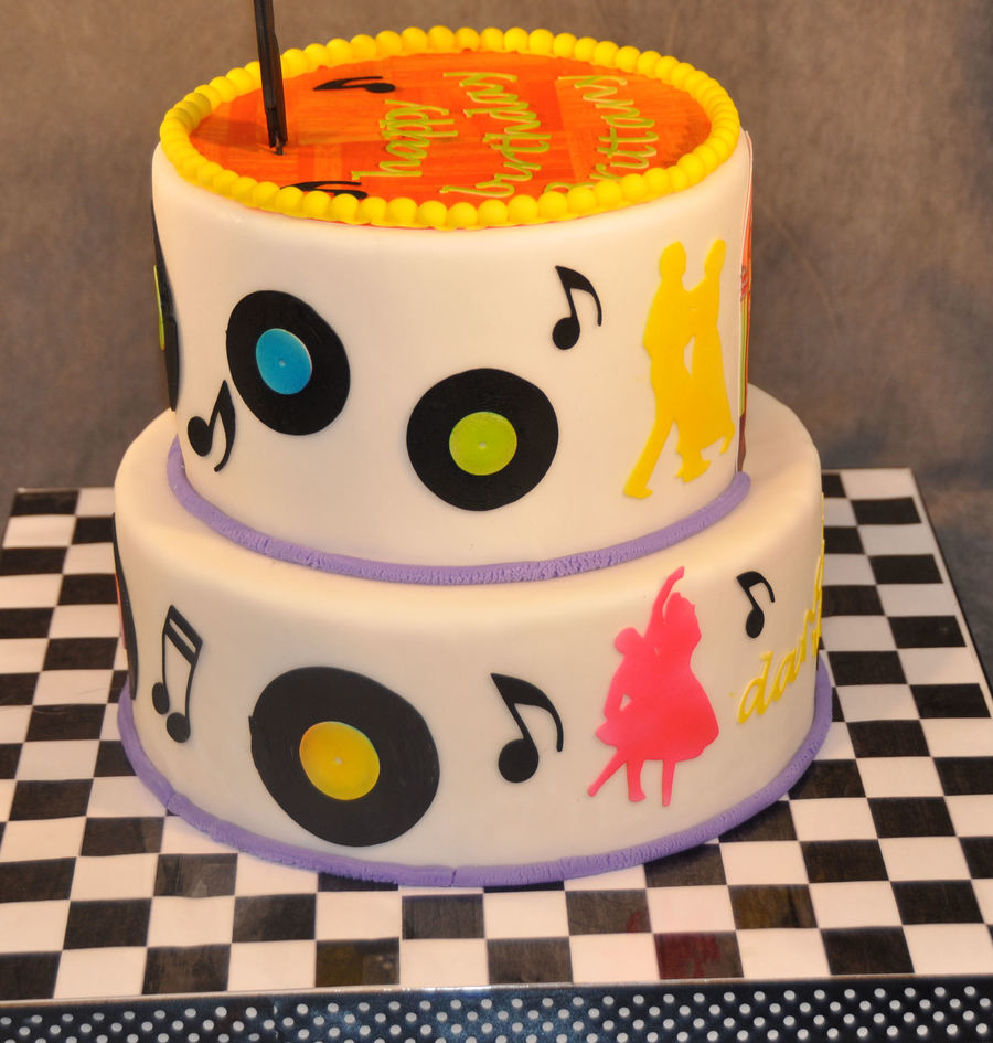Brittany's Swing Dance Birthday Cake - CakeCentral.com