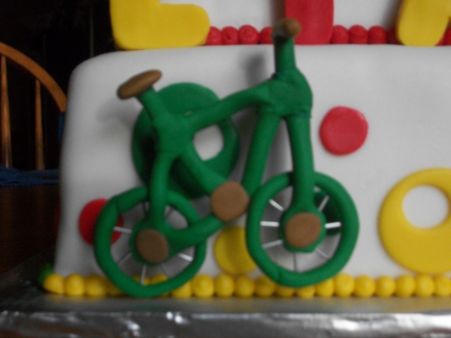 Bike Birthday Cake - CakeCentral.com