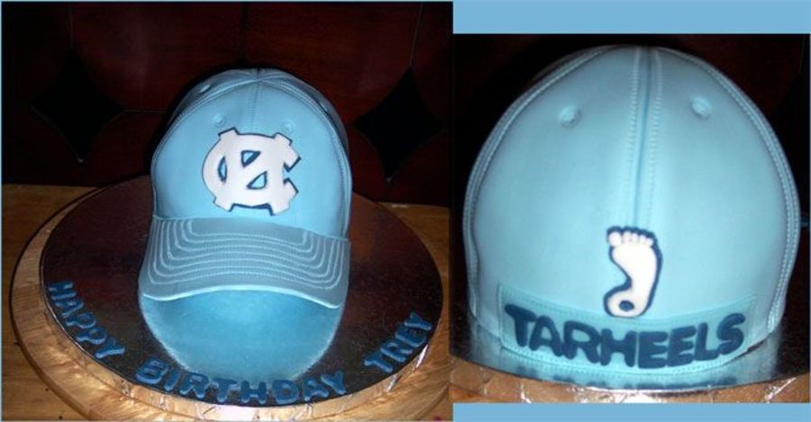 Unc Tarheels Hat - CakeCentral.com