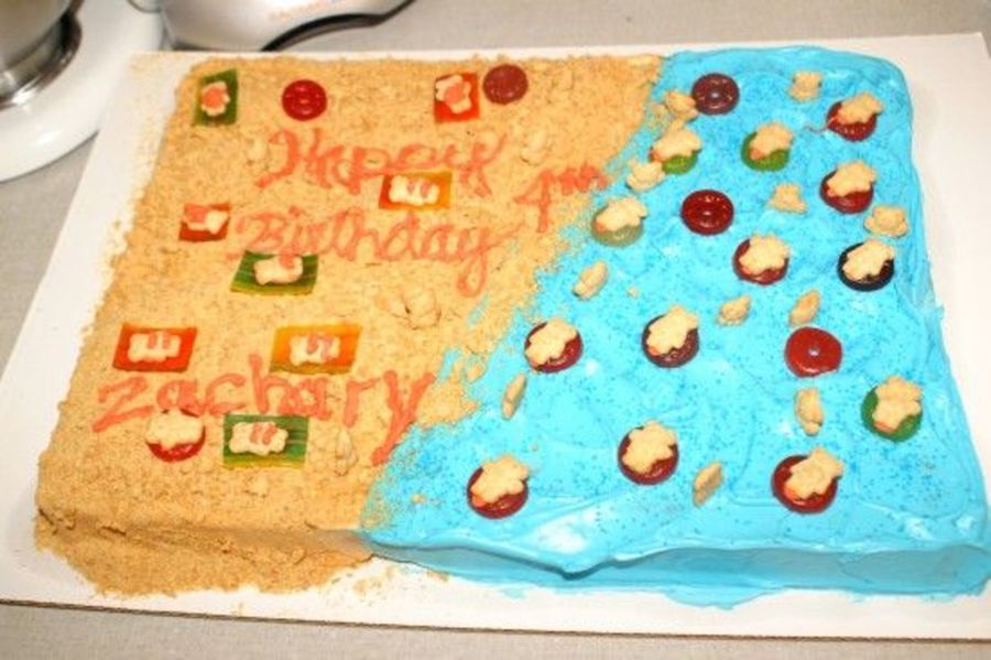 Beach Scene Cake - CakeCentral.com