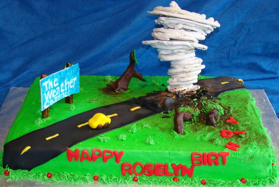 Natural Disaster- Tornado Cake - CakeCentral.com