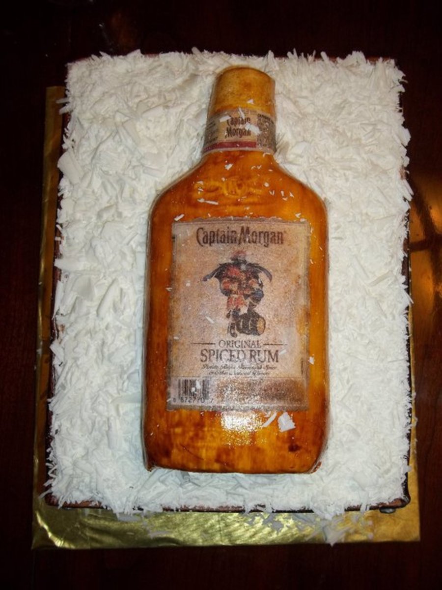 Captain Morgan In A Wooden Crate - CakeCentral.com