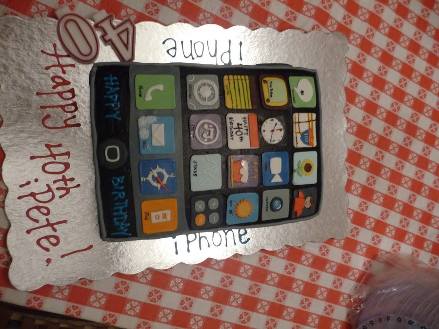 Iphone Birthday Cake - CakeCentral.com