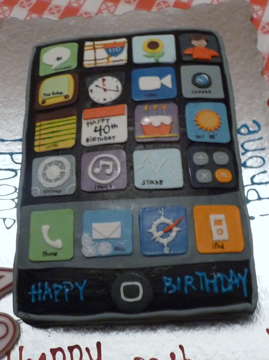 Iphone Birthday Cake - CakeCentral.com