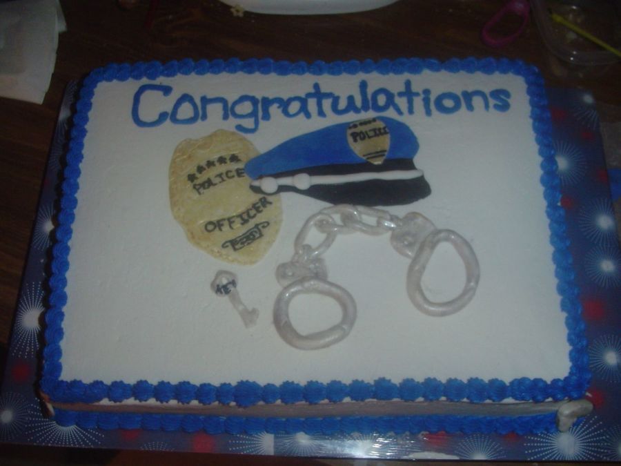 Police Graduation Cake. - CakeCentral.com