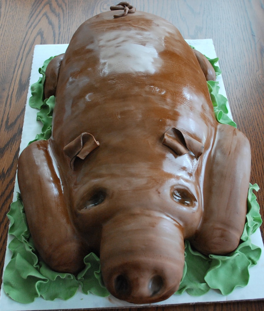 Pig Roast Cake - CakeCentral.com