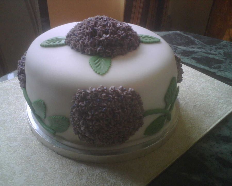 Hydrangea Cake - CakeCentral.com