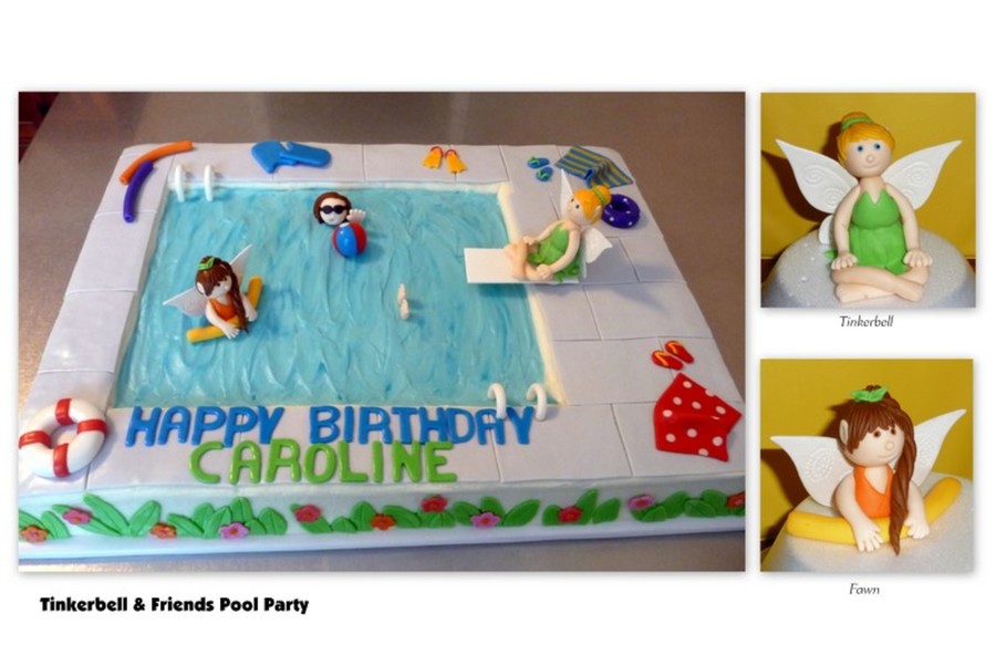 Pool Party - Tinkerbell And Friends - CakeCentral.com