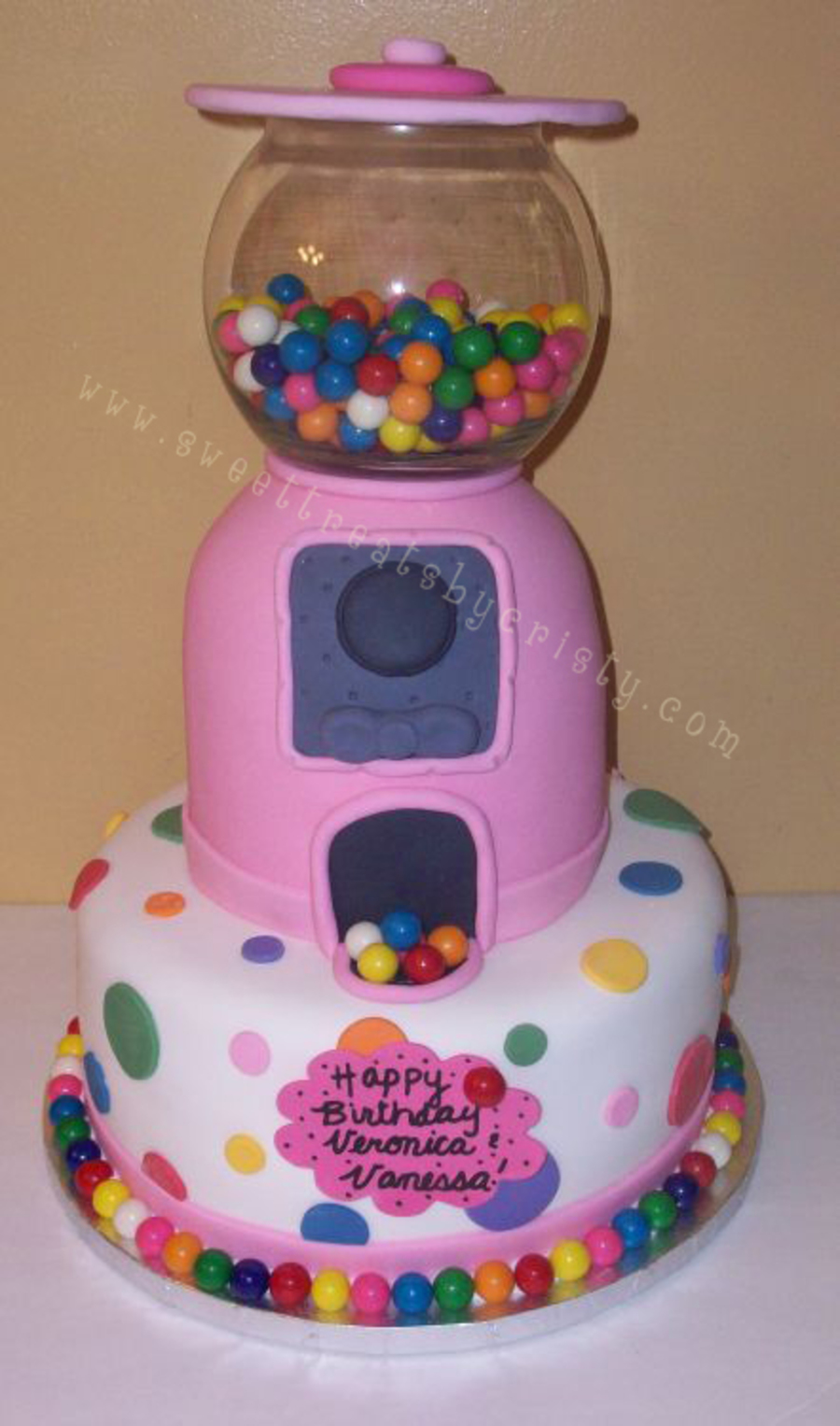 Gumball Cake - CakeCentral.com