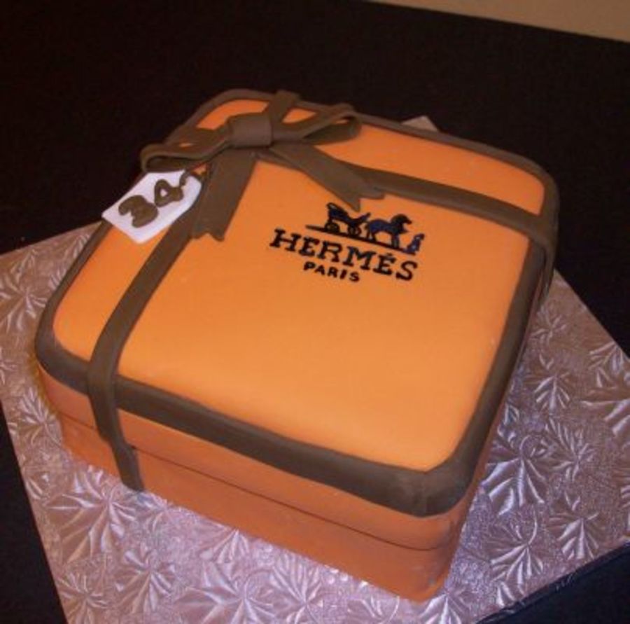 Hermes Gift Box - CakeCentral.com