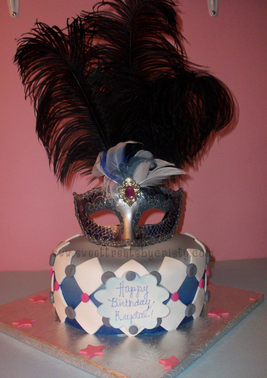 Masquerade Cake - CakeCentral.com