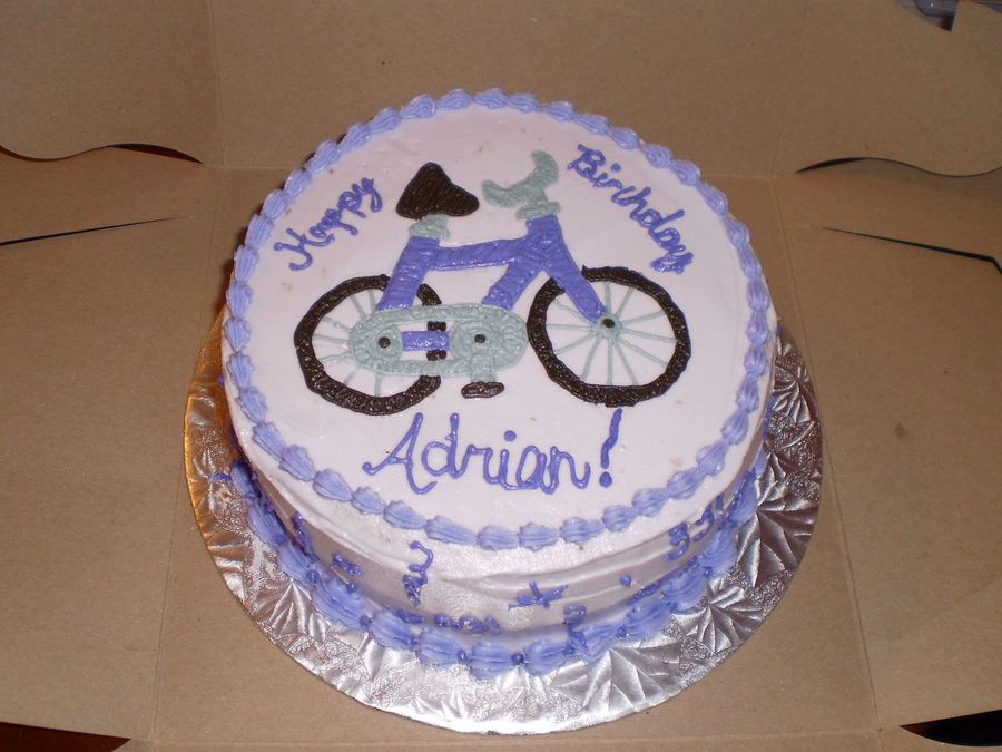 Bicycle Birthday Cake - CakeCentral.com