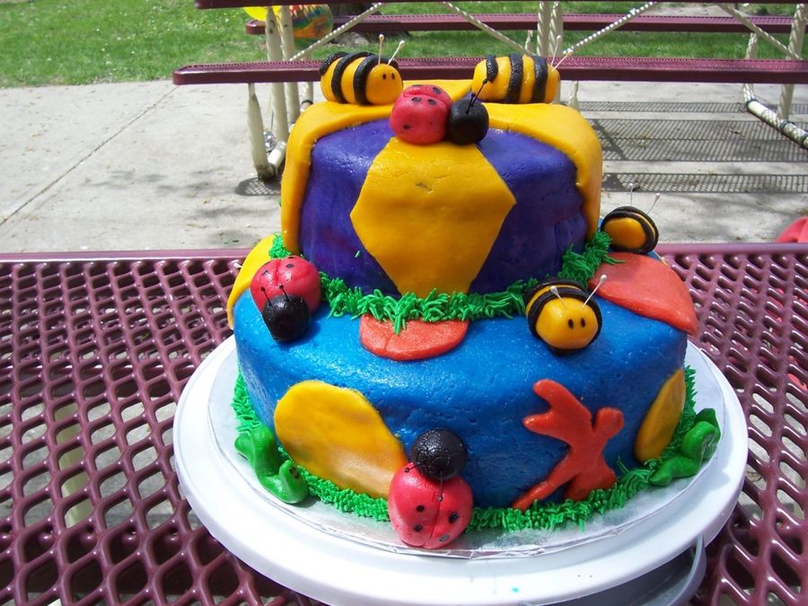 Bug Birthday Cake - CakeCentral.com